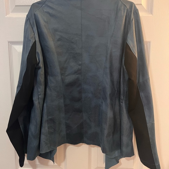 Kate & Mallory | Jackets & Coats | Blue Light Weight Faux Leather ...